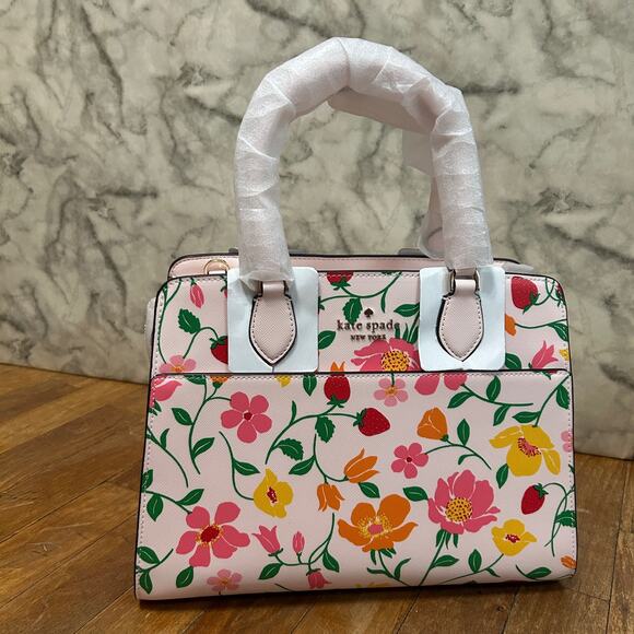 kate spade | Bags | Kate Space Madison Strawberry Garden Prin Crossbody ...